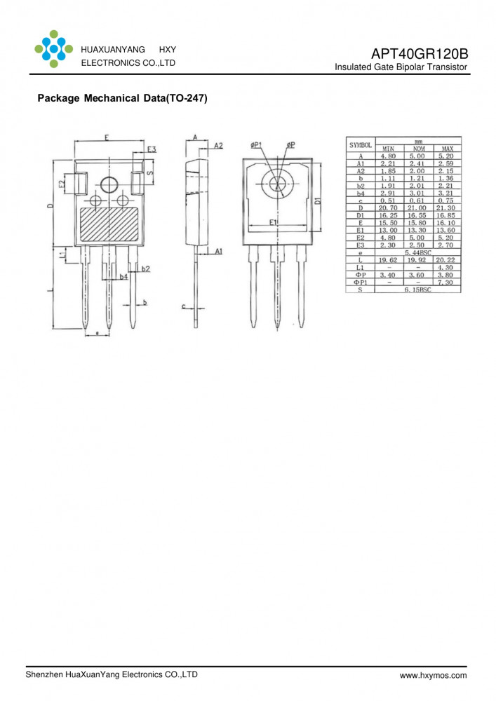 APT40GR120B-HXY datasheet page 6