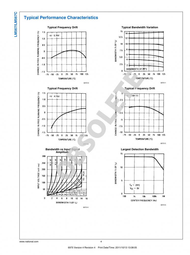 LM567H/B technical document page 6