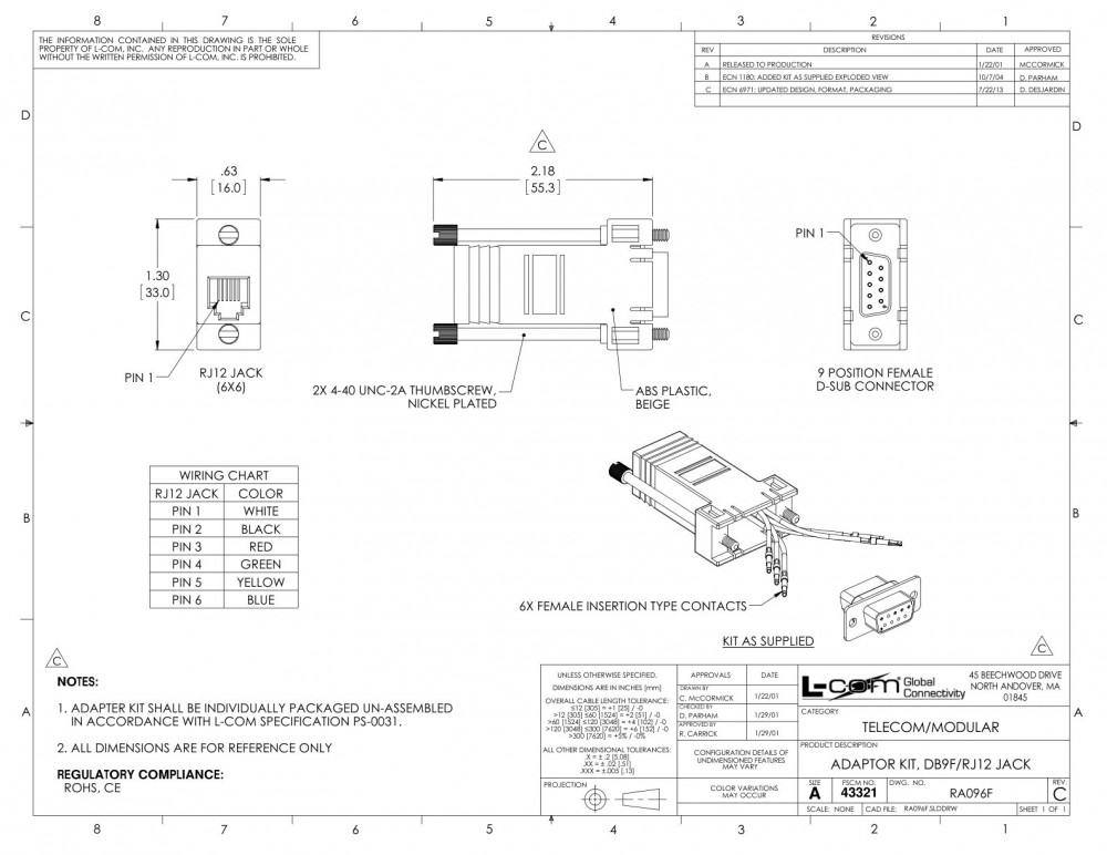 L-com RA096F technical document preview