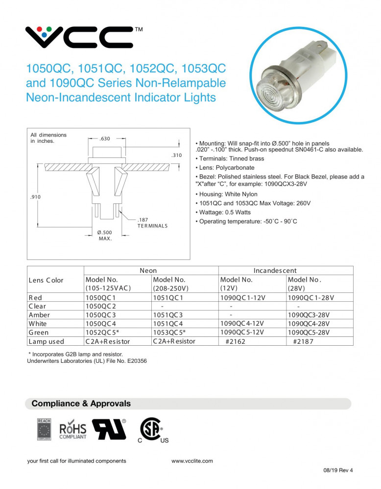 1050QC series product document image