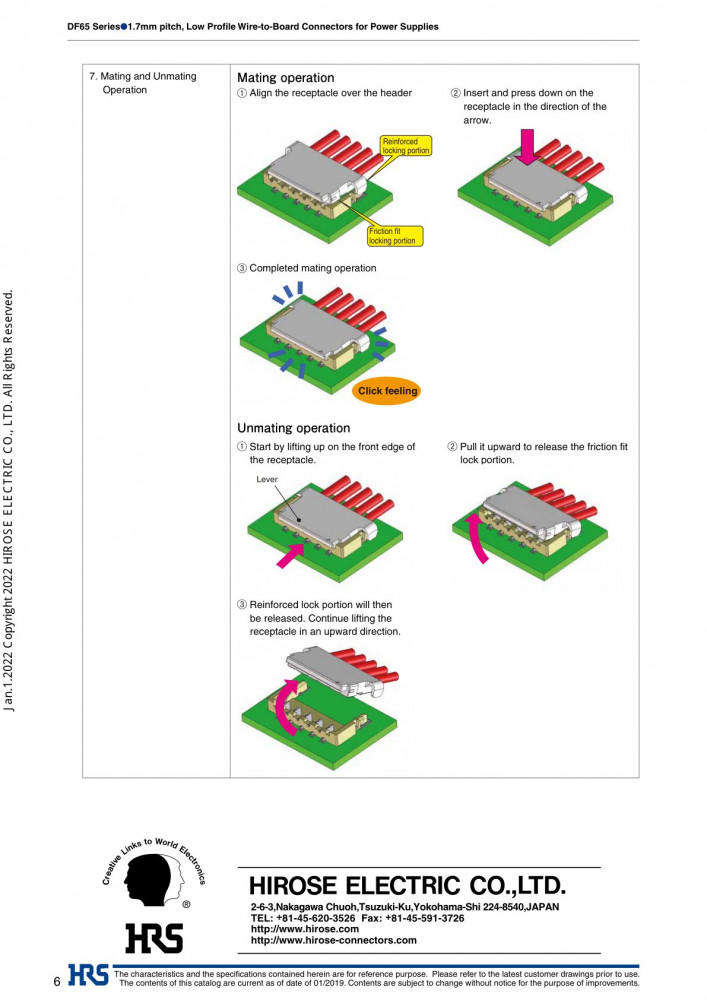 DF65 series datasheet page 6