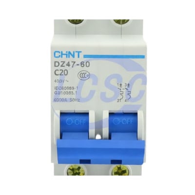 CHINT DZ47-60 2P C40 Miniature Circuit Breaker