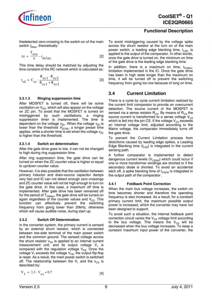 ICE2QR0665 datasheet page 9