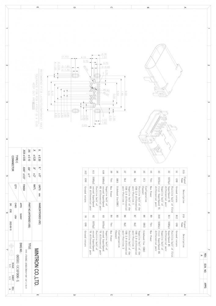 00501-UCAF006-X technical drawing page 2