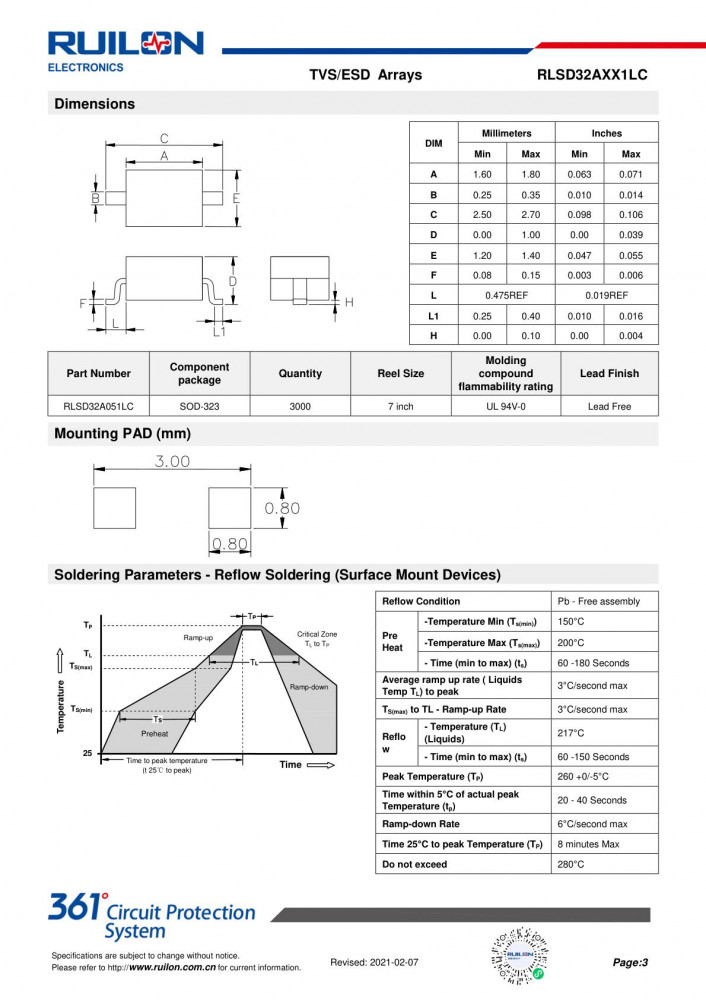 RLSD32A151LC datasheet page 3