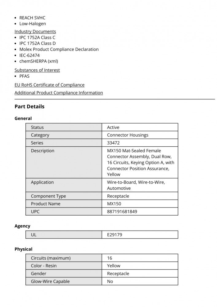 MOLEX 334721886 document preview, page 2