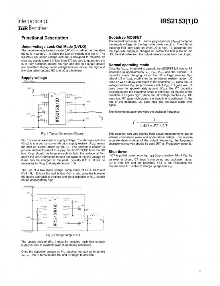 IRS2153D datasheet page 9