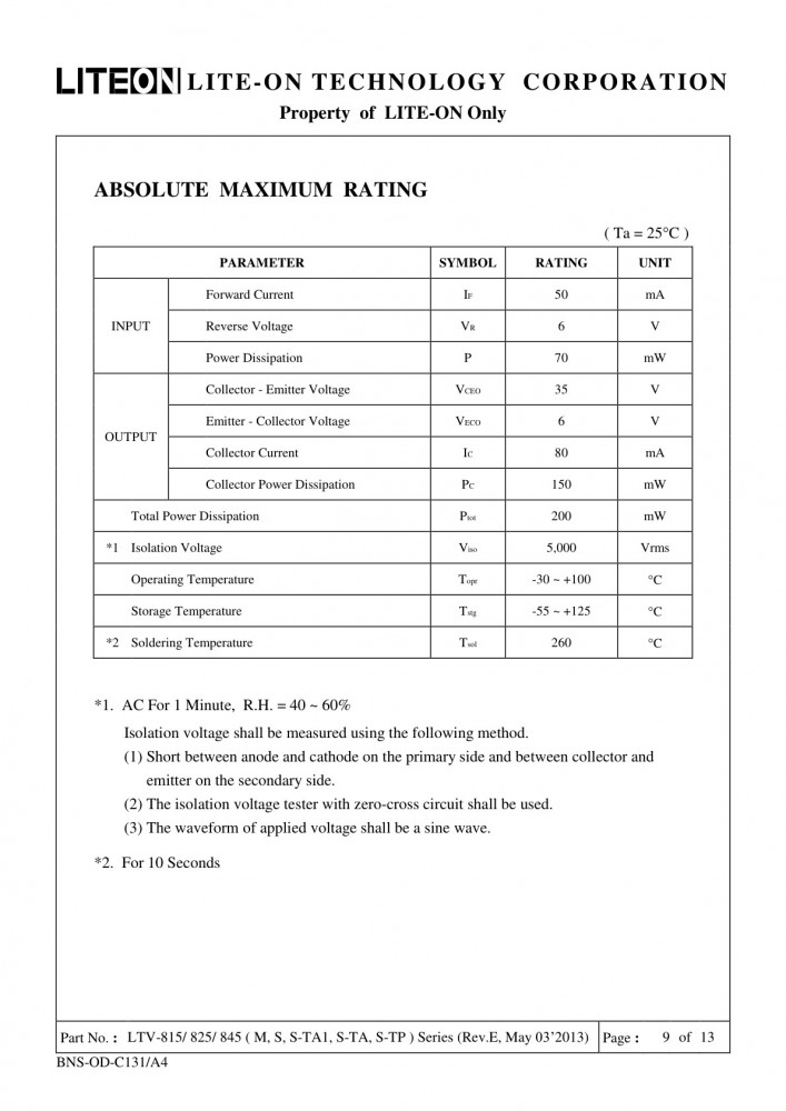 LTV-845 datasheet page 10