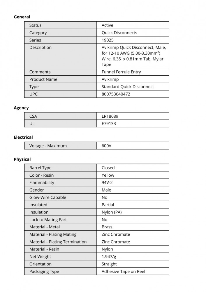 190250006 product document image, page 2