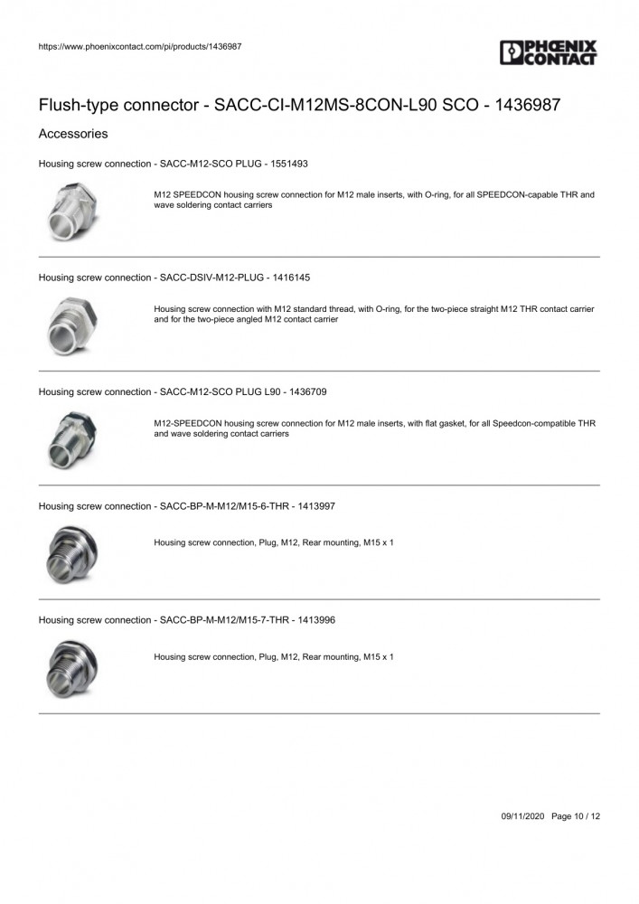 Phoenix Contact 1436987 technical document page 10