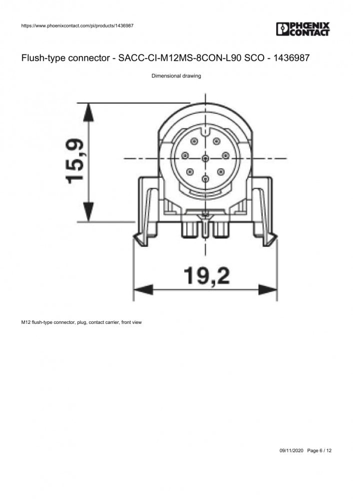 Phoenix Contact 1436987 technical document page 6