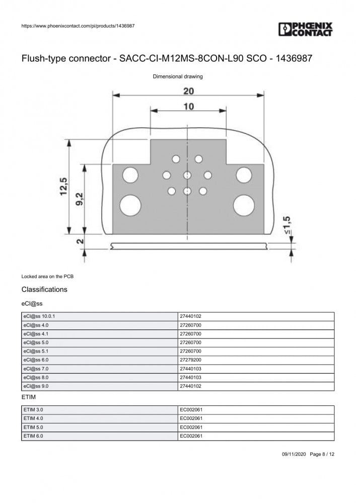 Phoenix Contact 1436987 technical document page 8