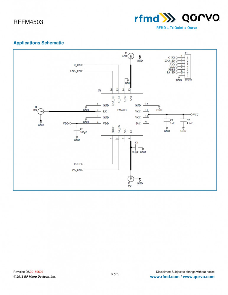 RFFM4503 datasheet page 6