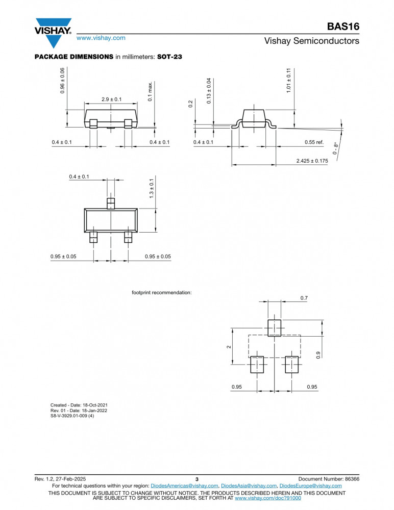 BAS16 datasheet preview, page 3