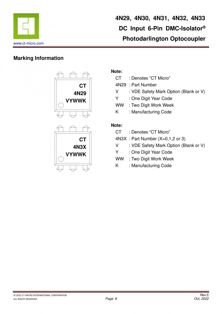 4N32 datasheet page 8