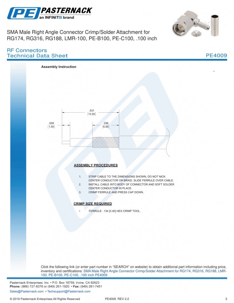 PE4009 datasheet page 3