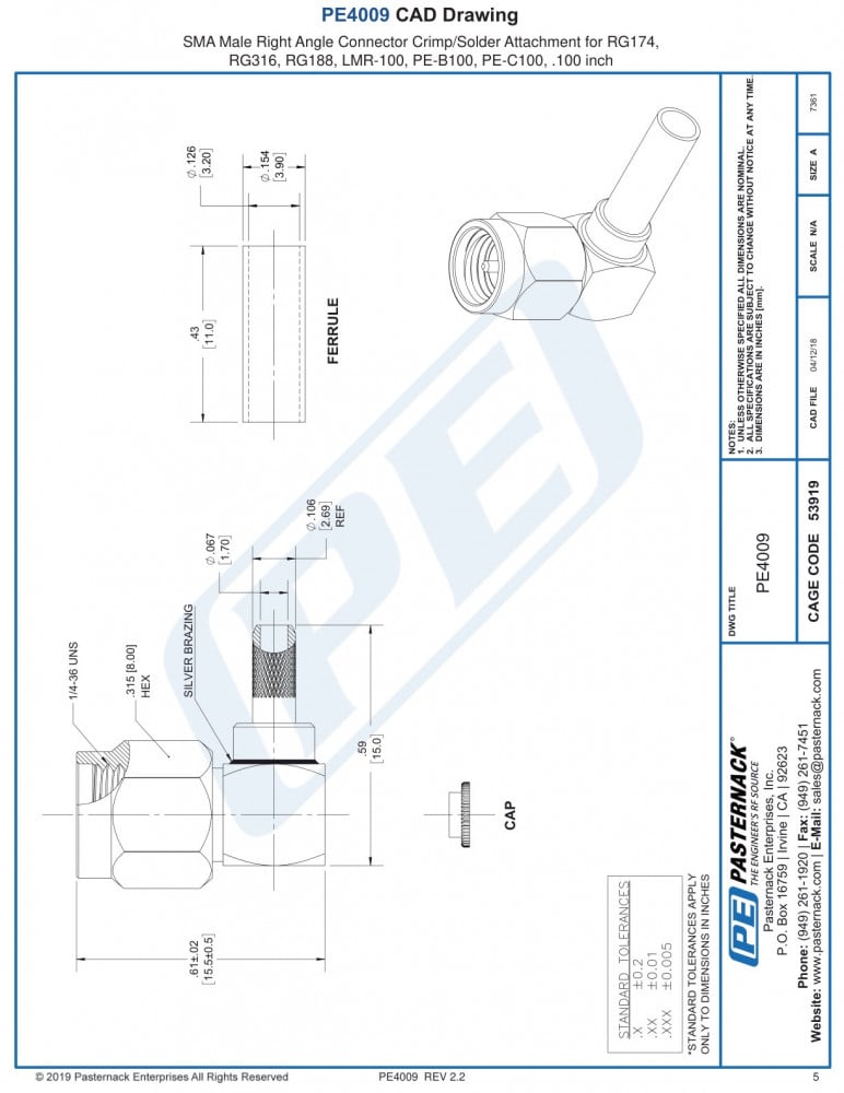 PE4009 datasheet page 5