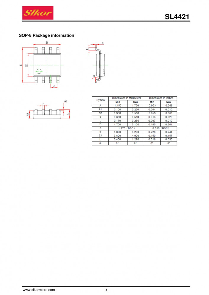 SL4421 datasheet page 5