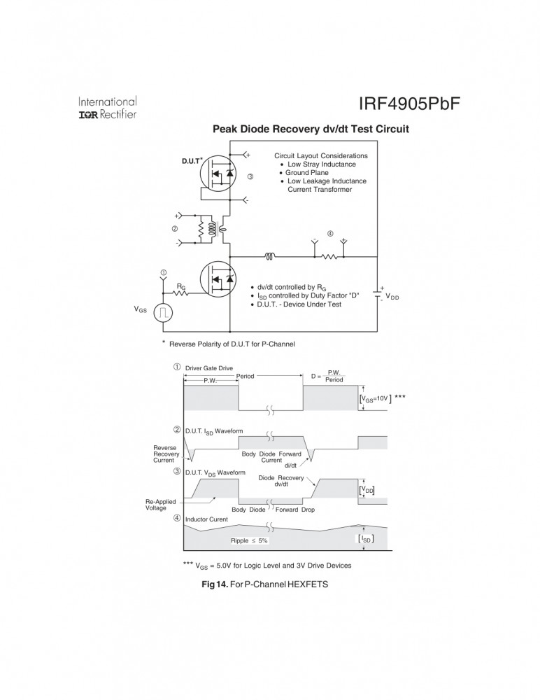 IRF4905PBF datasheet page 7