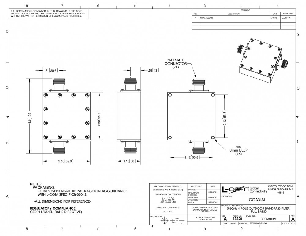 BPF5800A technical document preview