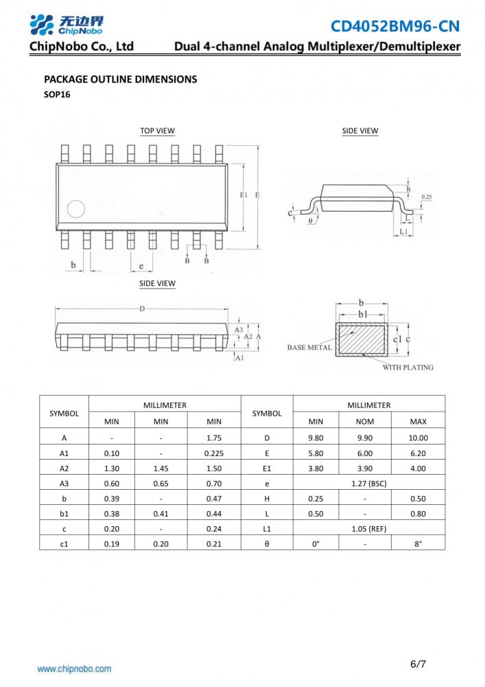 CD4052BM96-CN datasheet page 6