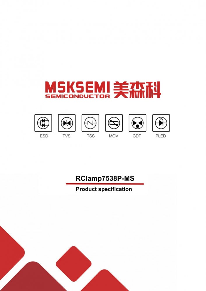 RClamp7538P-MS datasheet page 1