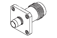 SMA Jack-to-SMA Plug Adapter, Straight, Brass Body, Individual Bag, 50 Ohms
