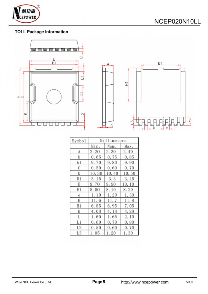NCEP020N10LL datasheet page 5