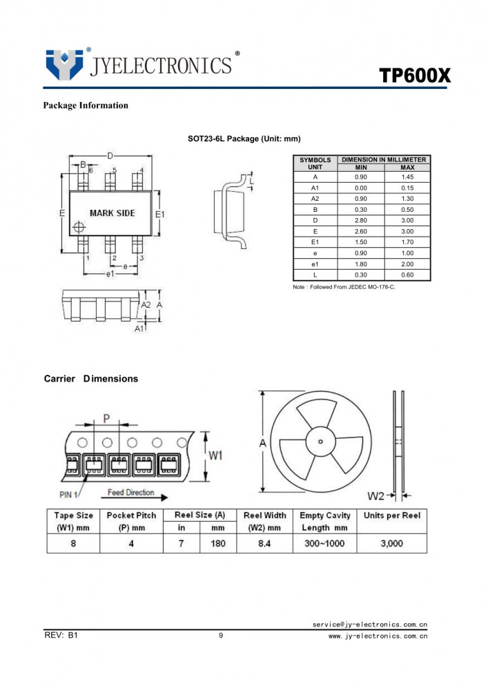 TP6002AX datasheet page 9