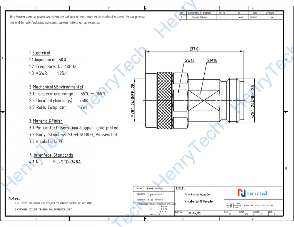HenryTech HL-N-JKG technical document page