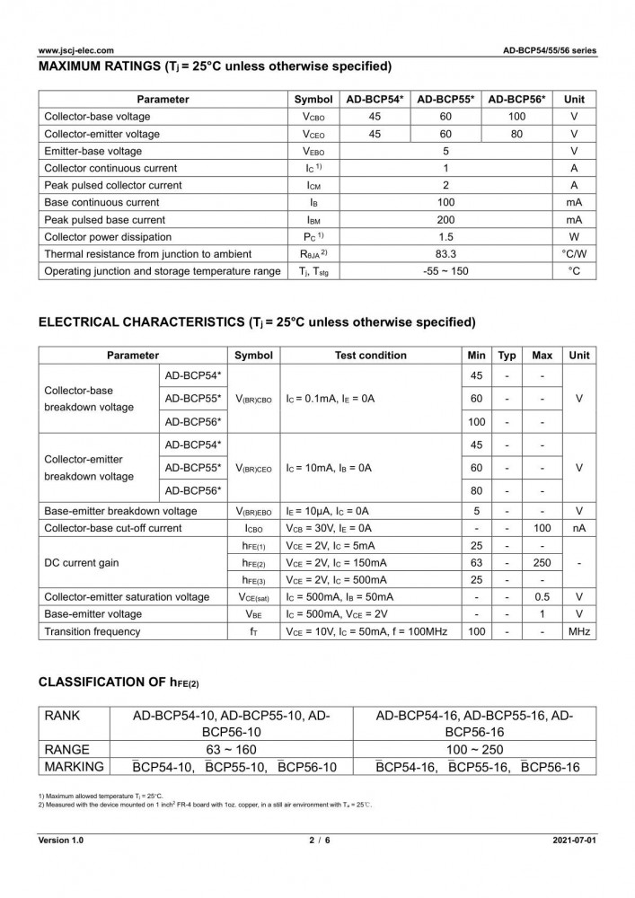 AD-BCP56-16 datasheet page 2