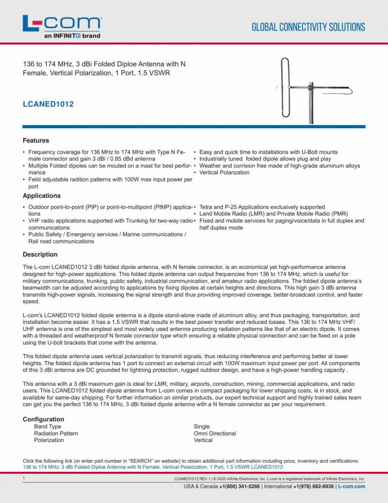 LCANED1012 datasheet page 1