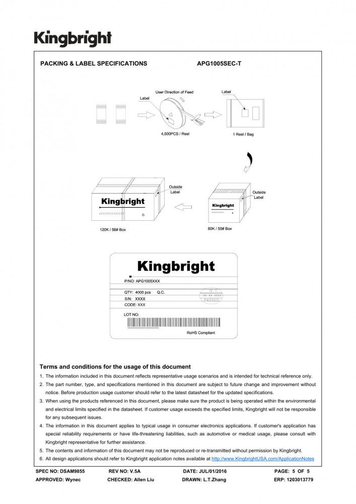APG1005SEC-T datasheet page 5