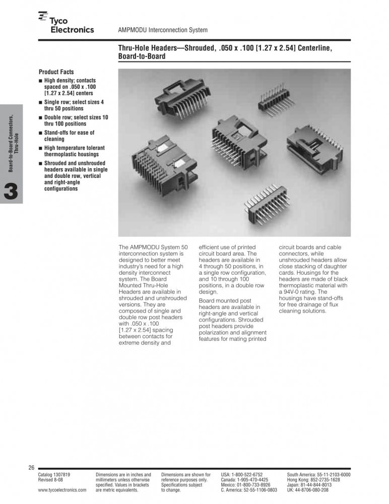 TE Connectivity AMPMODU System 50 documentation page 2