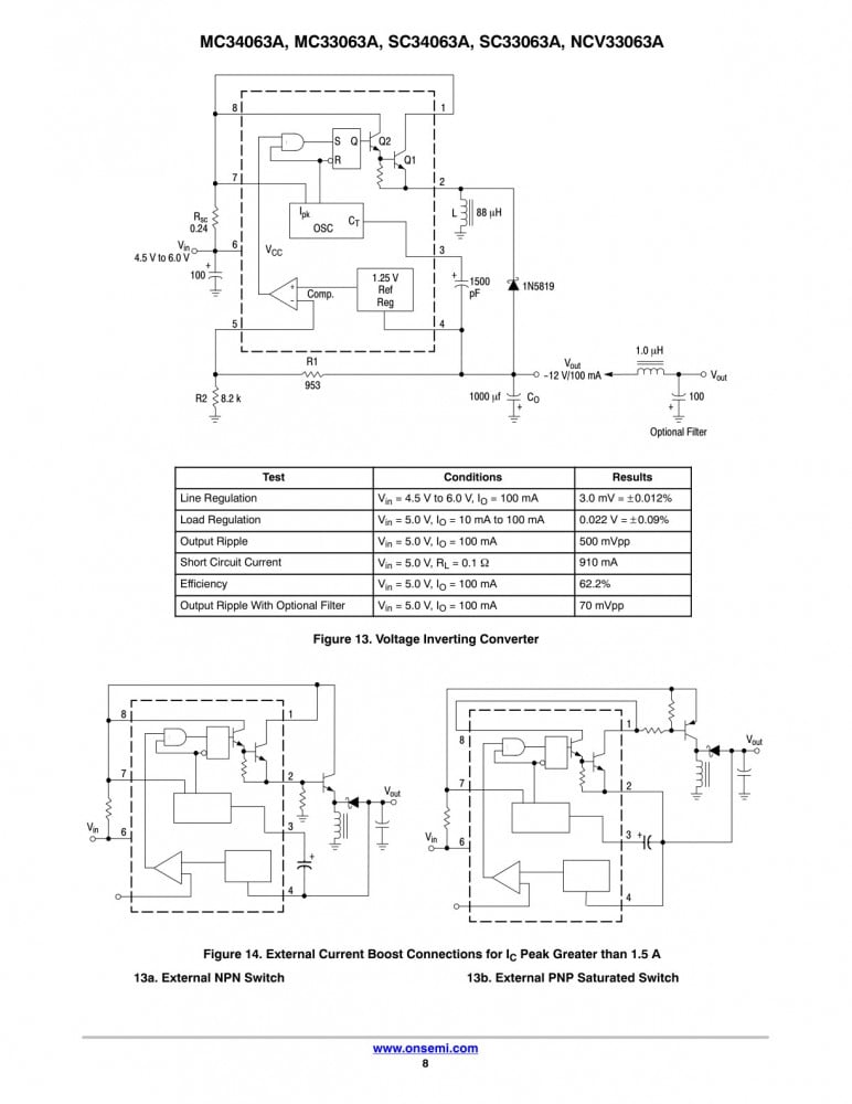 MC34063 technical document page 8