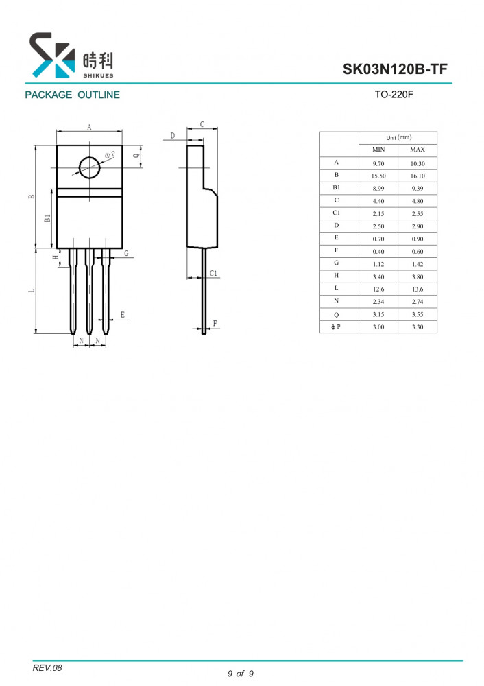 SK03N120B-TF datasheet page 9