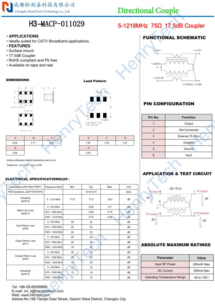 H3-MACP-011029 datasheet page 1