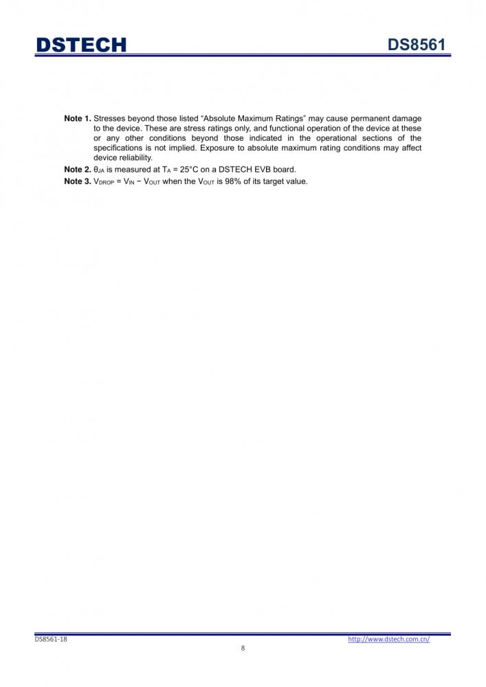 DS8561 datasheet page 8