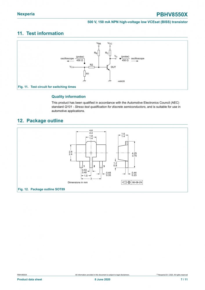 PBHV8550XF datasheet page 7