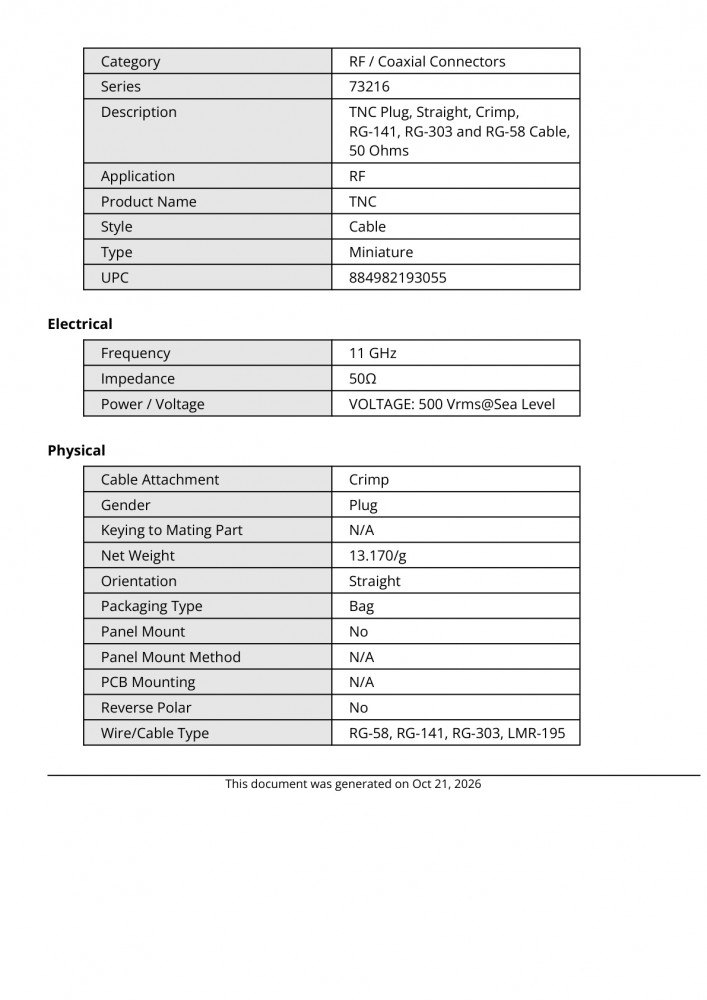 Technical document image 2 for MOLEX 732165140