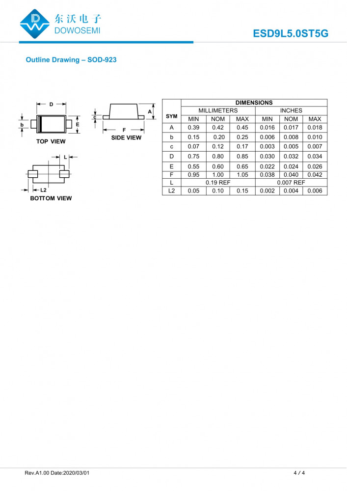 ESD9L5.0ST5G datasheet page 4