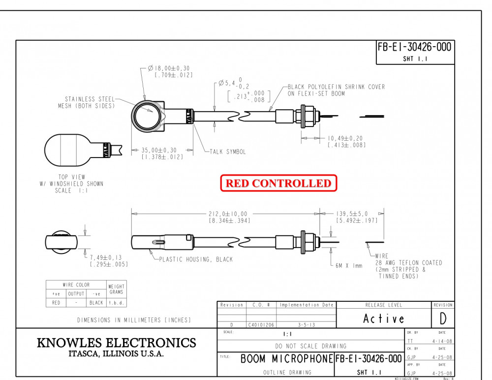 FB-EI-30426-000 technical drawing page 1