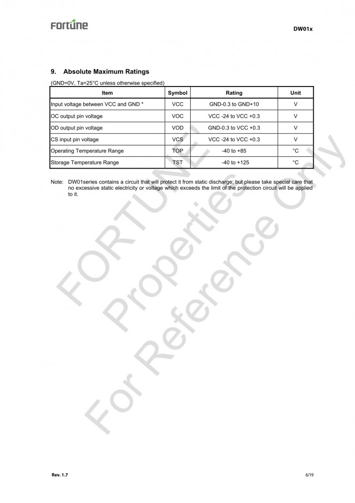 DW01C-G datasheet page 6