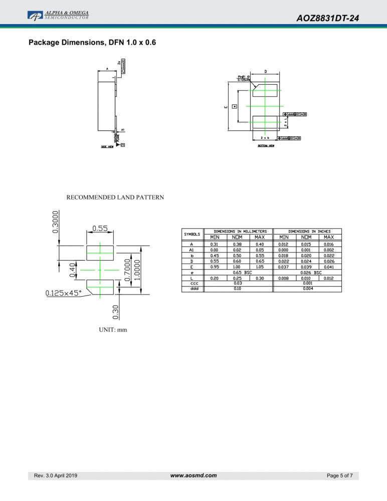 AOZ8831DT-24 datasheet page 5