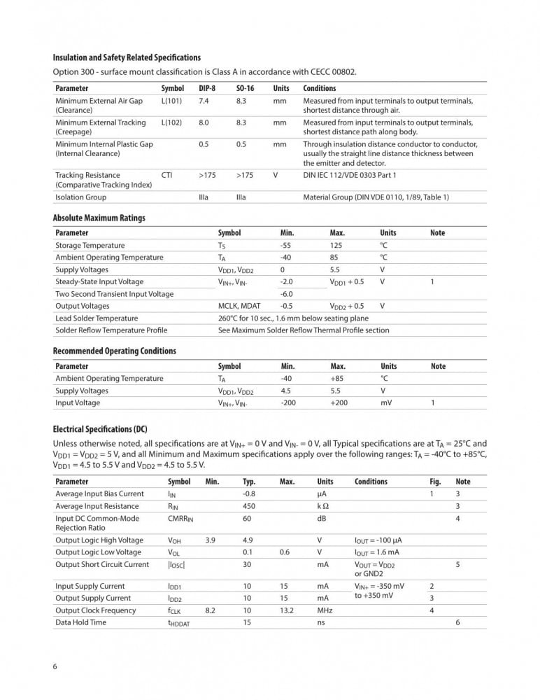 HCPL-7860 datasheet page 6