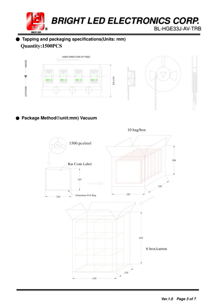 BL-HGE33J-AV-TRB datasheet page 3