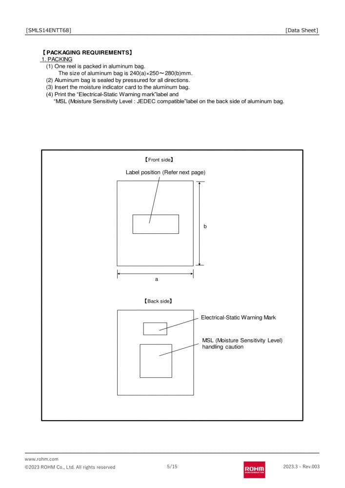 ROHM SMLS14ENTT68 document page 5