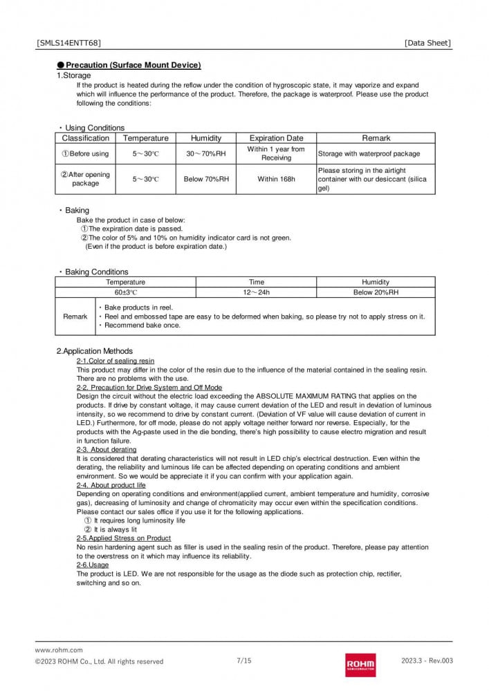 ROHM SMLS14ENTT68 document page 7