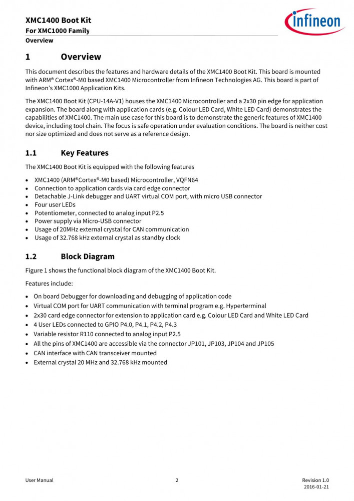XMC1400 Boot Kit document page 2