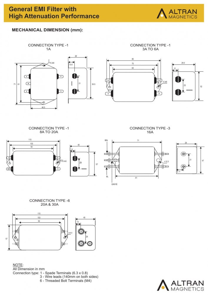 AMI-29 series technical documentation page 3